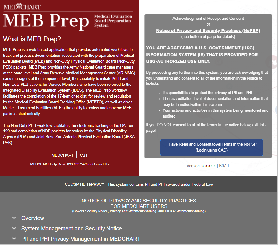 MEB Prep Registration